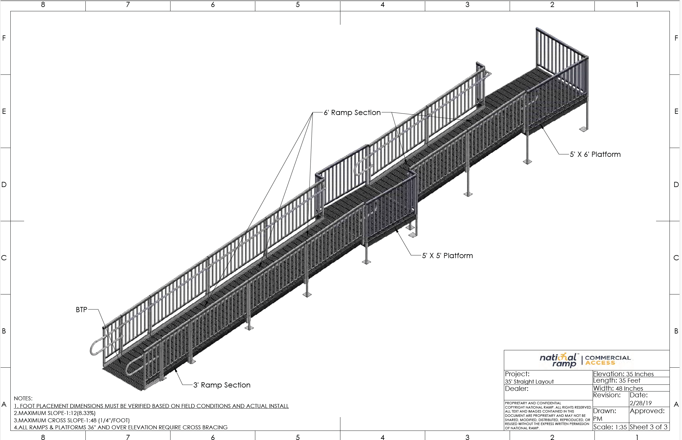 35′ Straight Ramp Layout | Downloads | Commercial Access | Wheelchair ... 35′ Straight Ramp Layout | Downloads | Commercial Access | Wheelchair ...