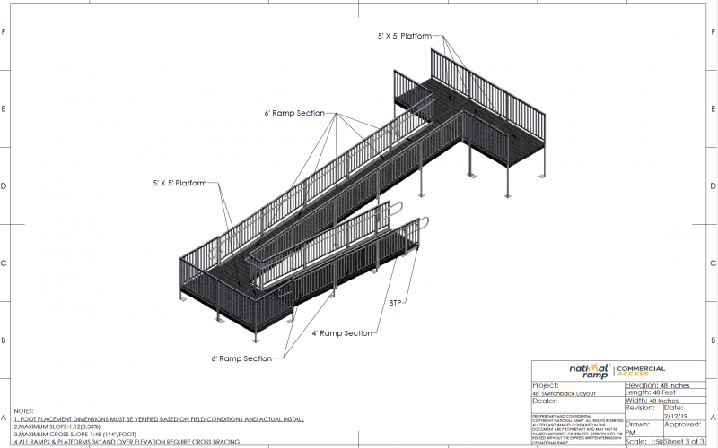 48′ Switchback Ramp Layout | Downloads | Commercial Access | Wheelchair ... 48′ Switchback Ramp Layout | Downloads | Commercial Access | Wheelchair ...